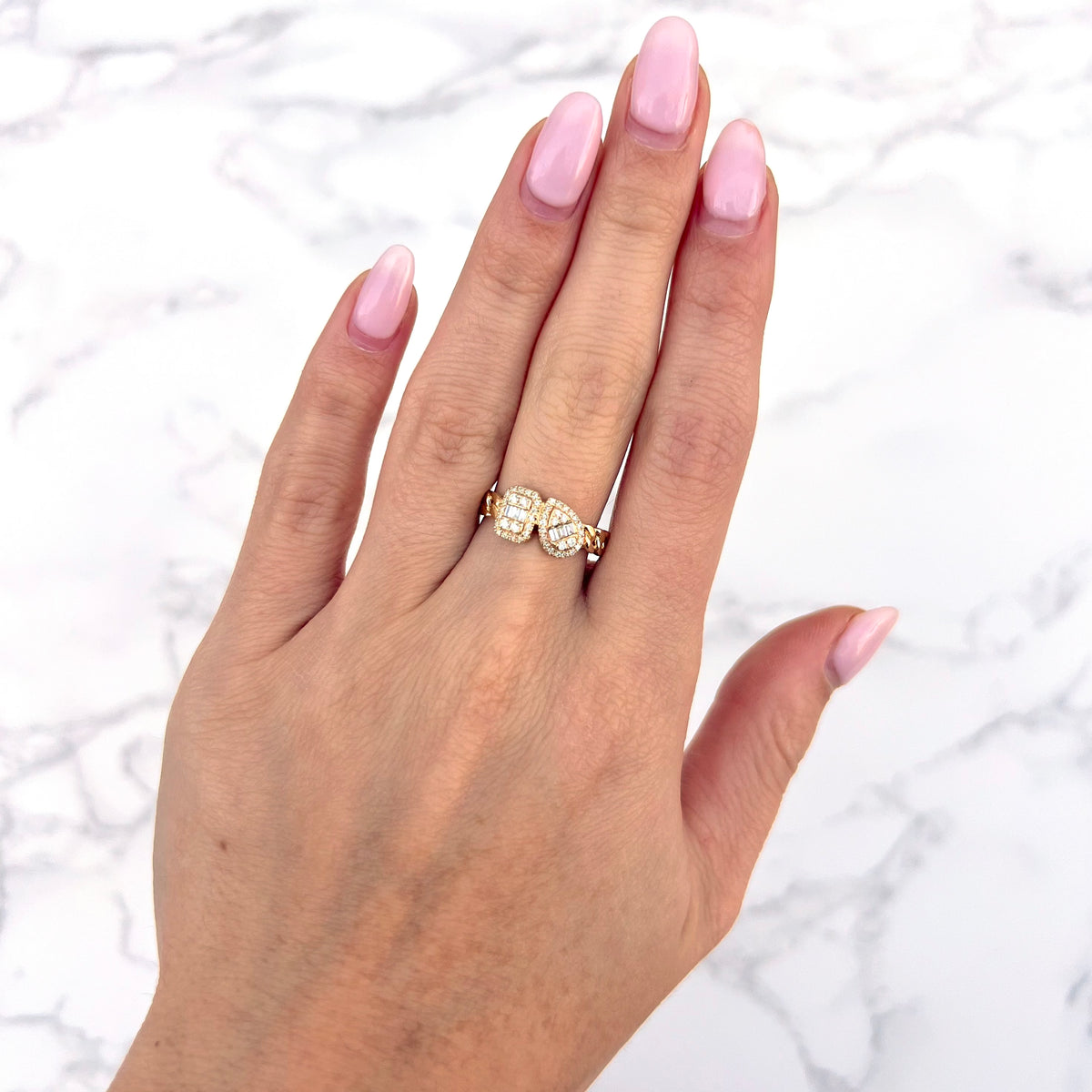 14K GOLD DIAMOND RANDI RING – Jen K Online