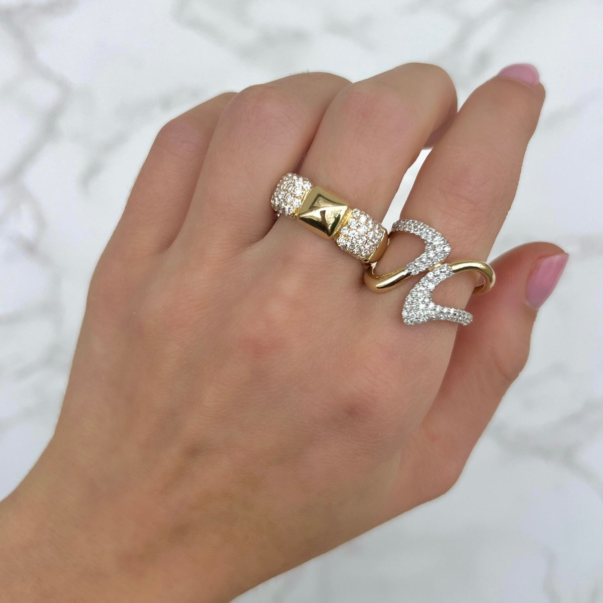 14K GOLD DIAMOND MACKENZIE RING – Jen K Online