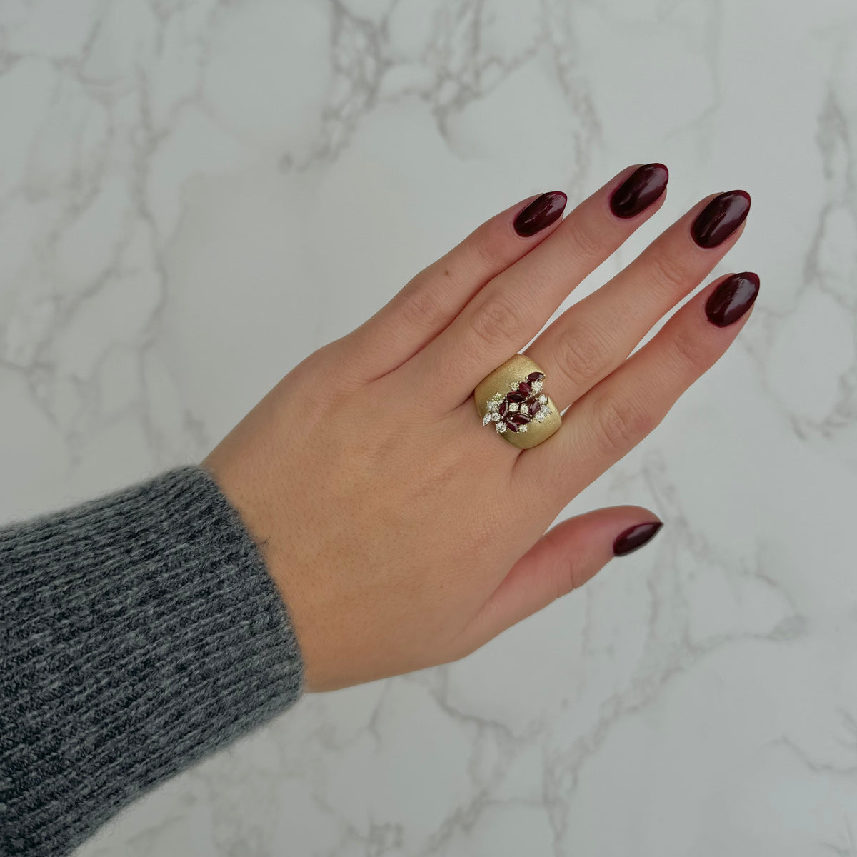 14K GOLD DIAMOND RUBY LARA RING – Jen K Online