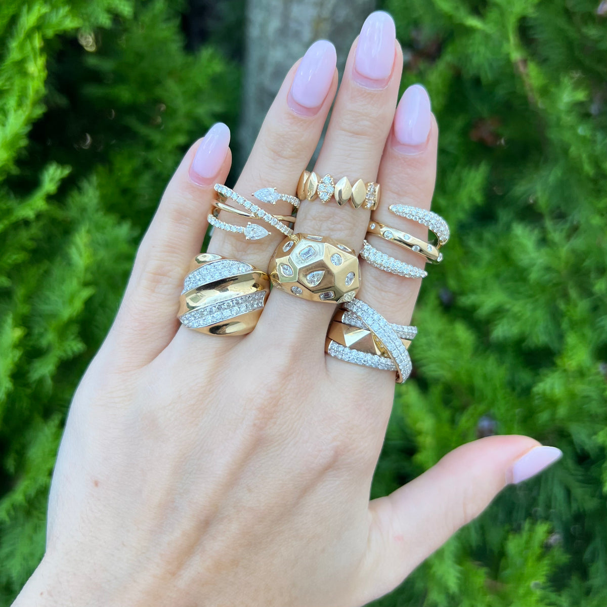 14K GOLD DIAMOND FARRAH RING – Jen K Online