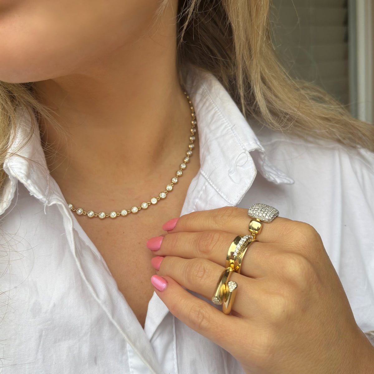 14K GOLD DIAMOND SASHA RING – Jen K Online