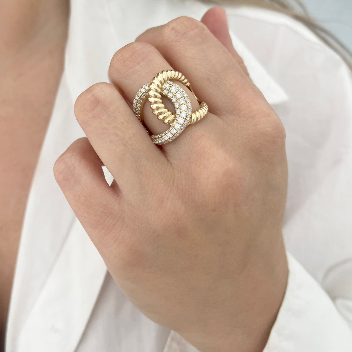 14K GOLD DIAMOND PIPER RING – Jen K Online