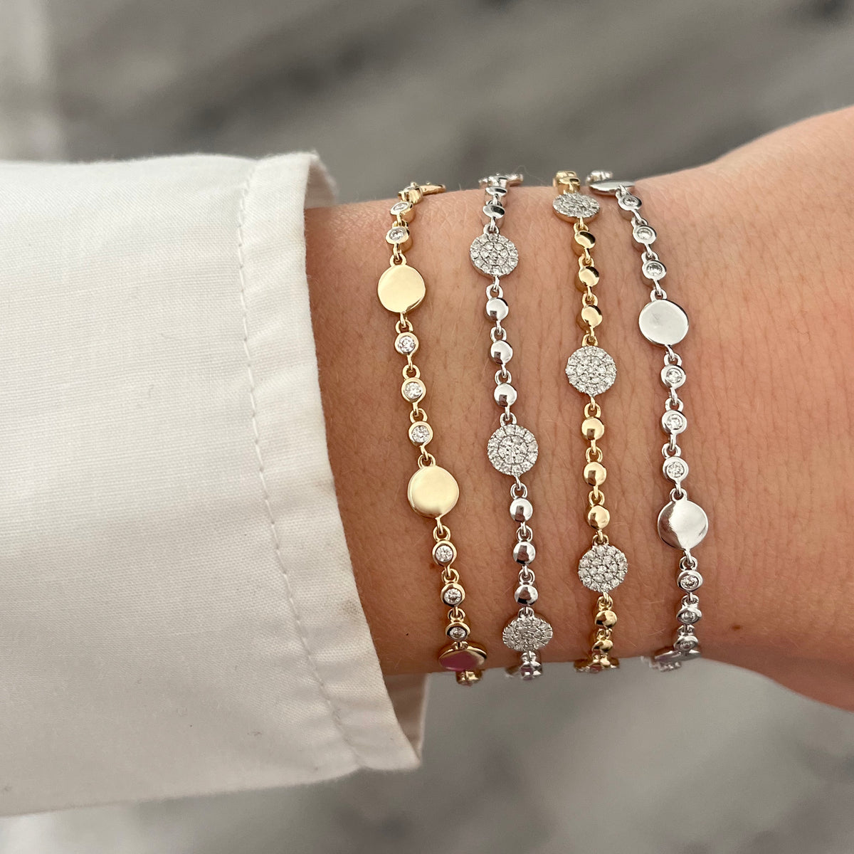 14K GOLD DIAMOND SERENA BRACELET – Jen K Online