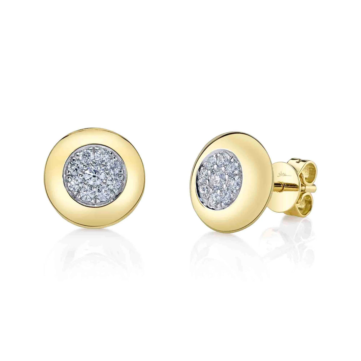 14K GOLD DIAMOND KARINA STUDS – Jen K Online