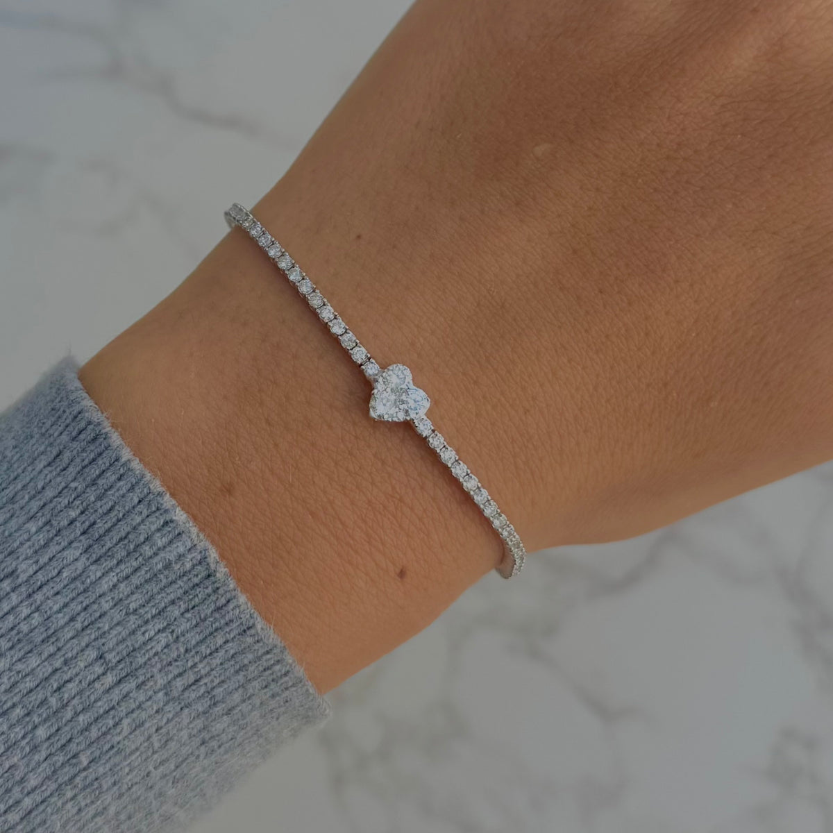 14K GOLD DIAMOND COCO HEART BRACELET – Jen K Online