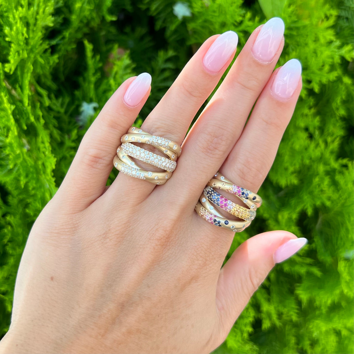 14K GOLD DIAMOND GIGI CONFETTI RING – Jen K Online