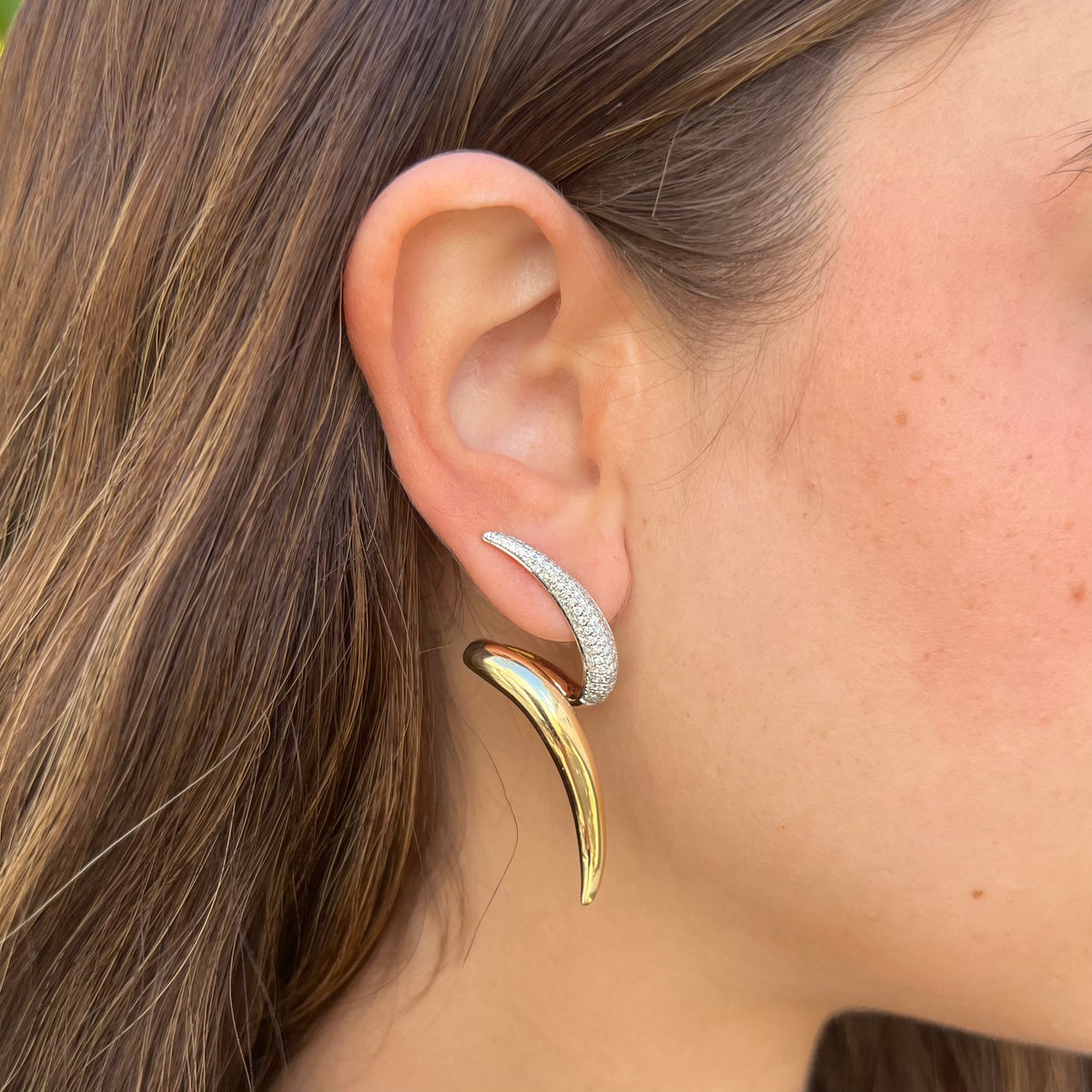 14K GOLD DIAMOND ANNIE EARRINGS – Jen K Online