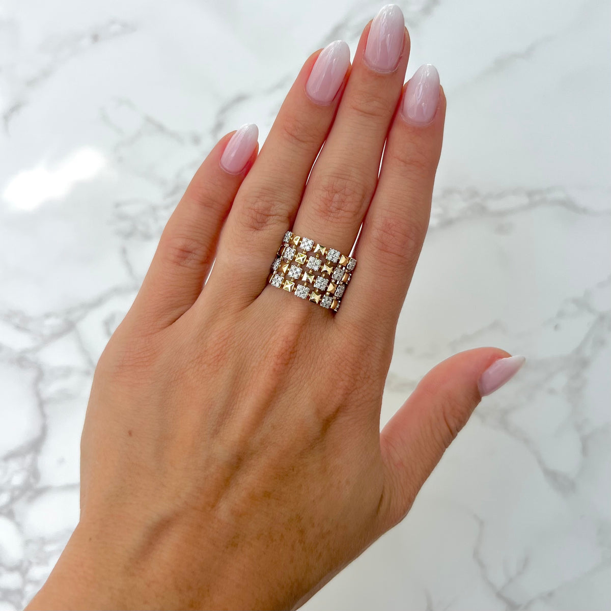 14K GOLD DIAMOND PATTY RING – Jen K Online