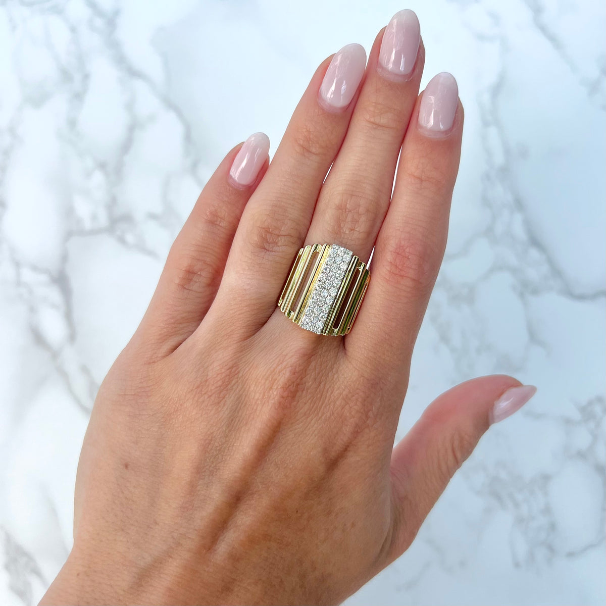 14K GOLD DIAMOND JAMIE RING – Jen K Online