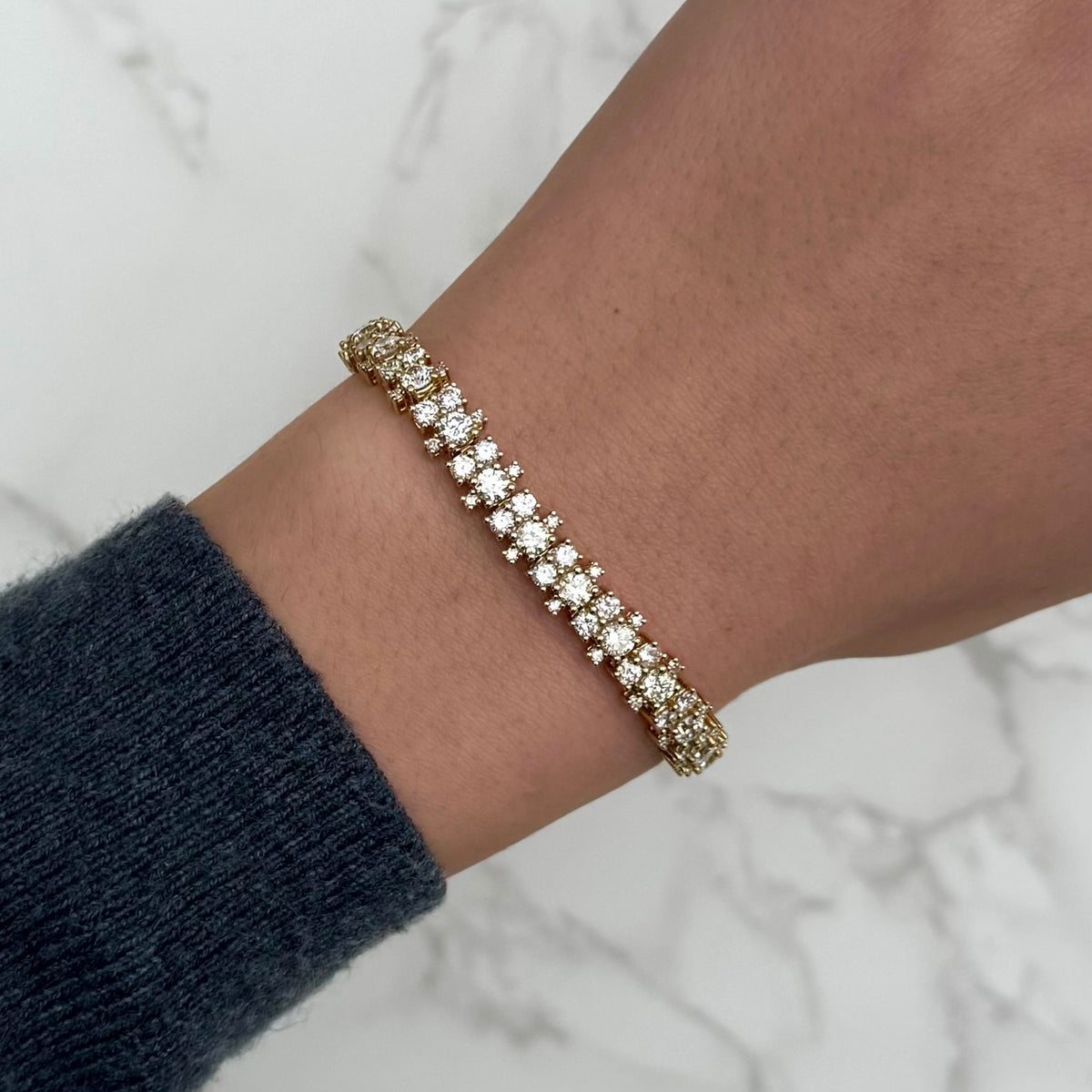 14K GOLD DIAMOND LIZA BRACELET – Jen K Online