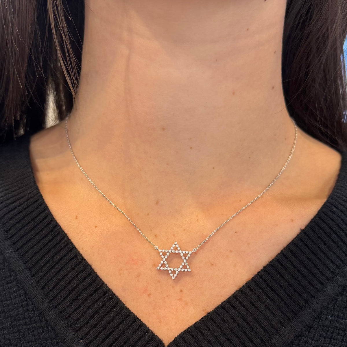 14K GOLD DIAMOND ORIT STAR OF DAVID NECKLACE – Jen K Online