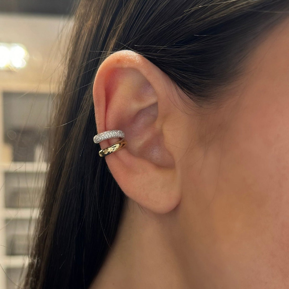 14K GOLD DIAMOND BRIDGET CUFF – Jen K Online