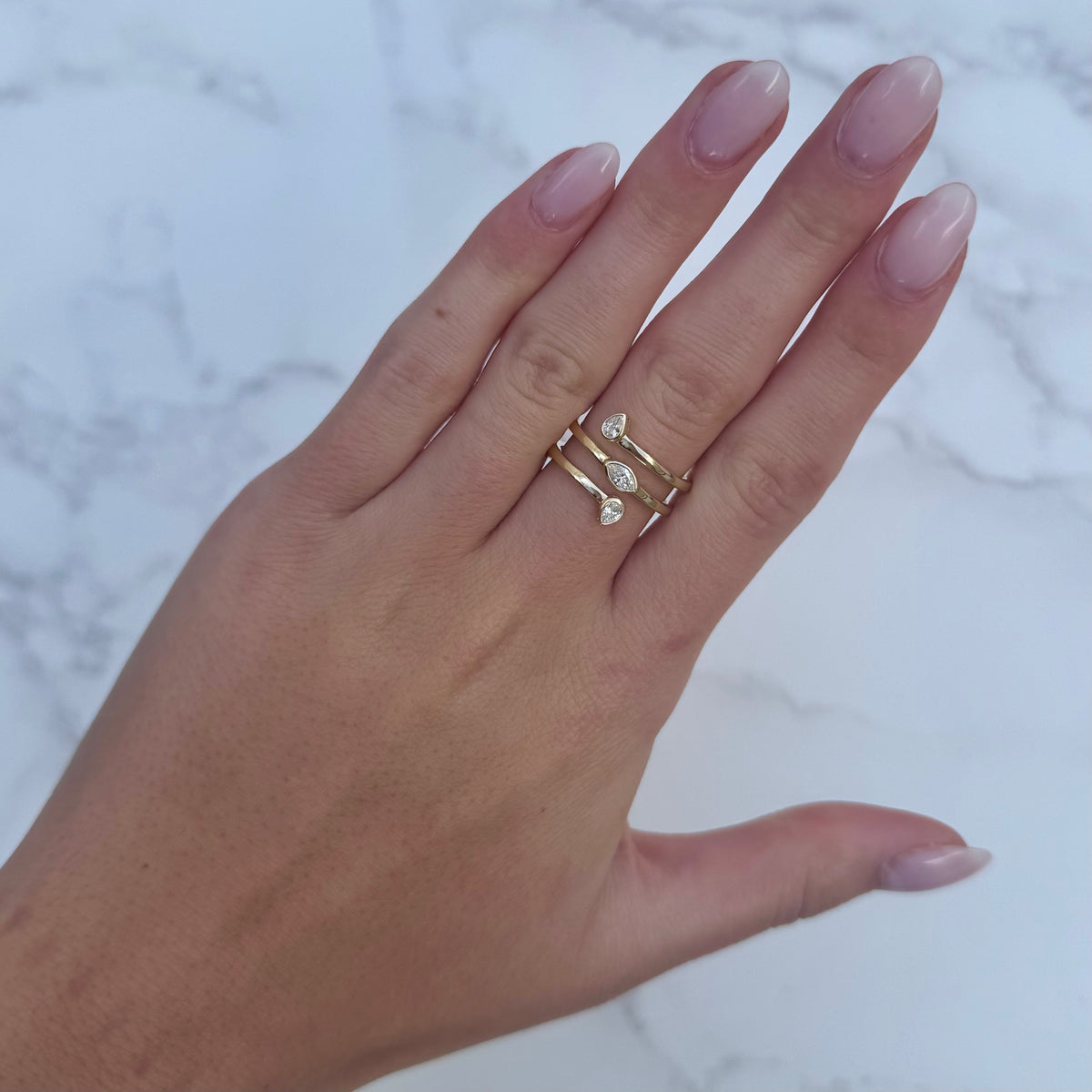 14K GOLD DIAMOND MATILDA RING – Jen K Online