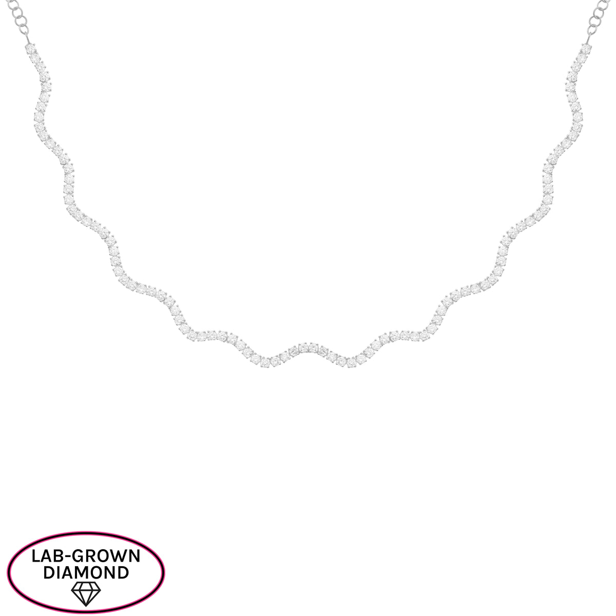 14K GOLD LAB GROWN DIAMOND JILLIAN TENNIS NECKLACE – Jen K Online