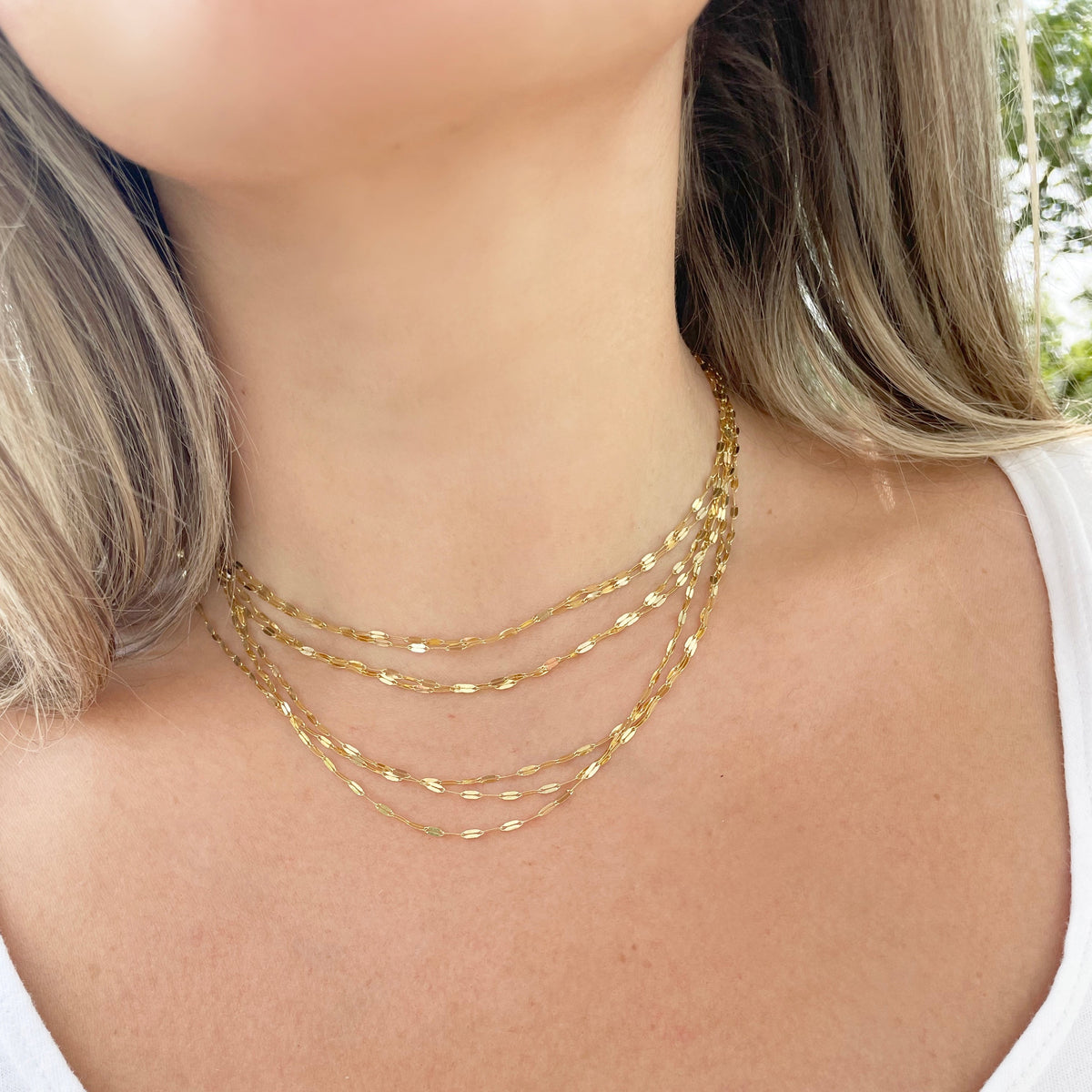 14K GOLD SPARKLE CHAIN – Jen K Online