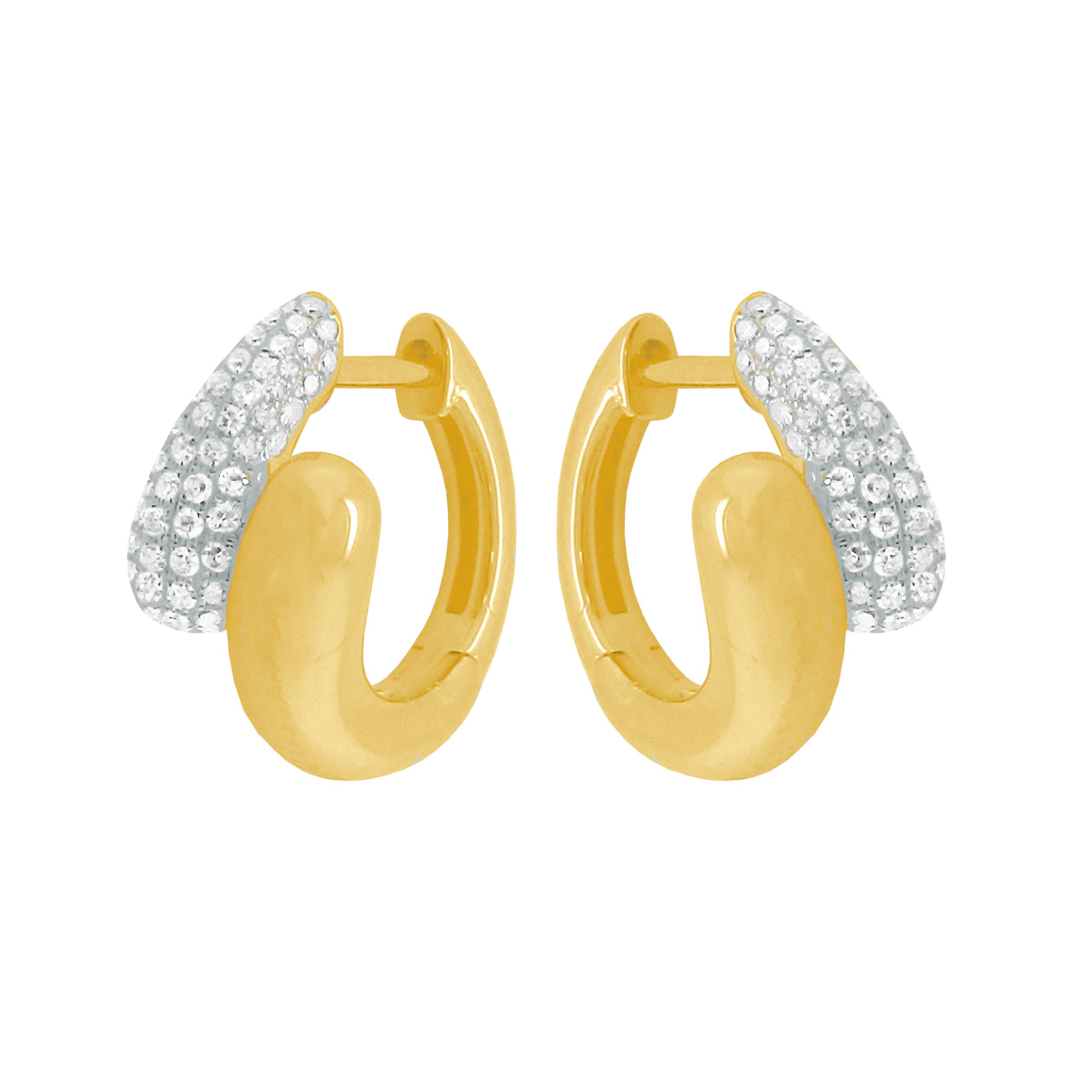 14K GOLD DIAMOND BAILEY HUGGIES – Jen K Online