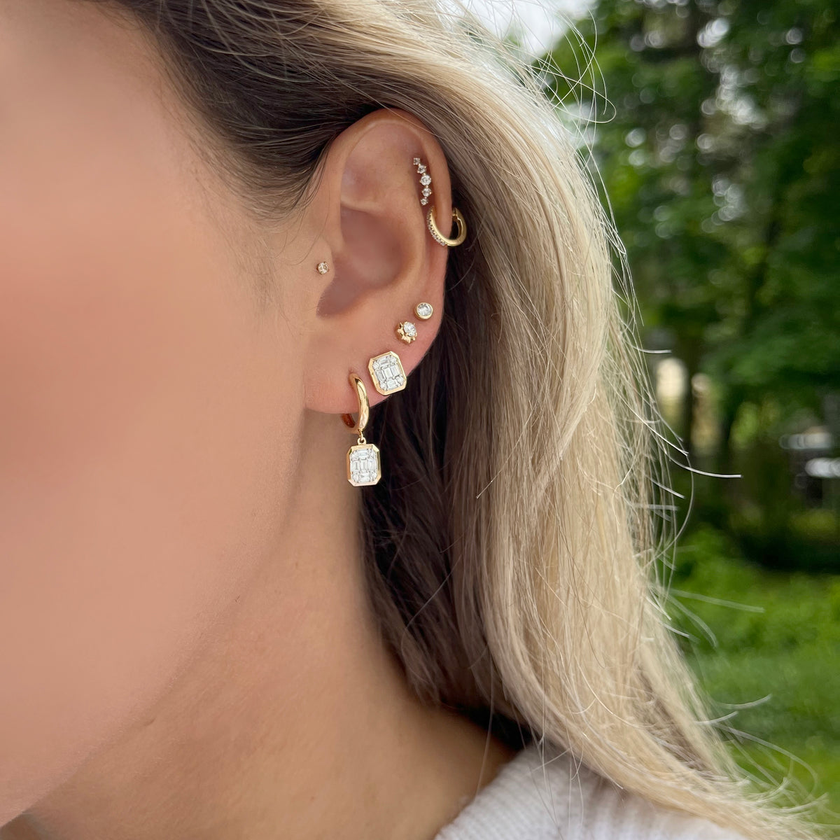 14K GOLD DIAMOND MORGAN EARRINGS – Jen K Online
