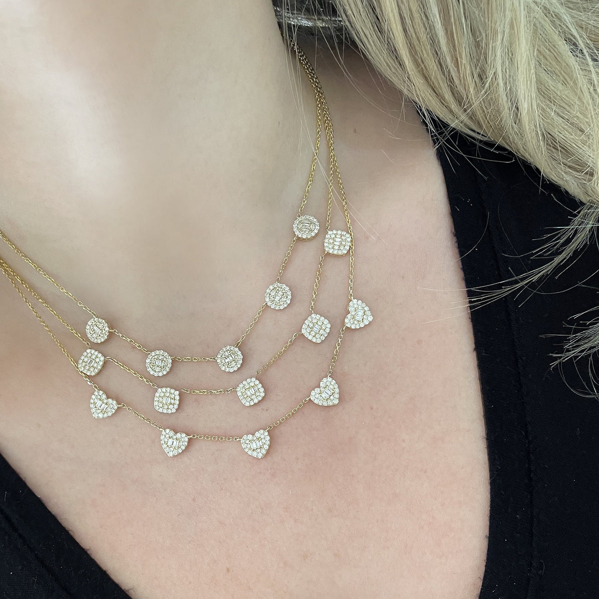 14K GOLD DIAMOND REMI HEART NECKLACE – Jen K Online