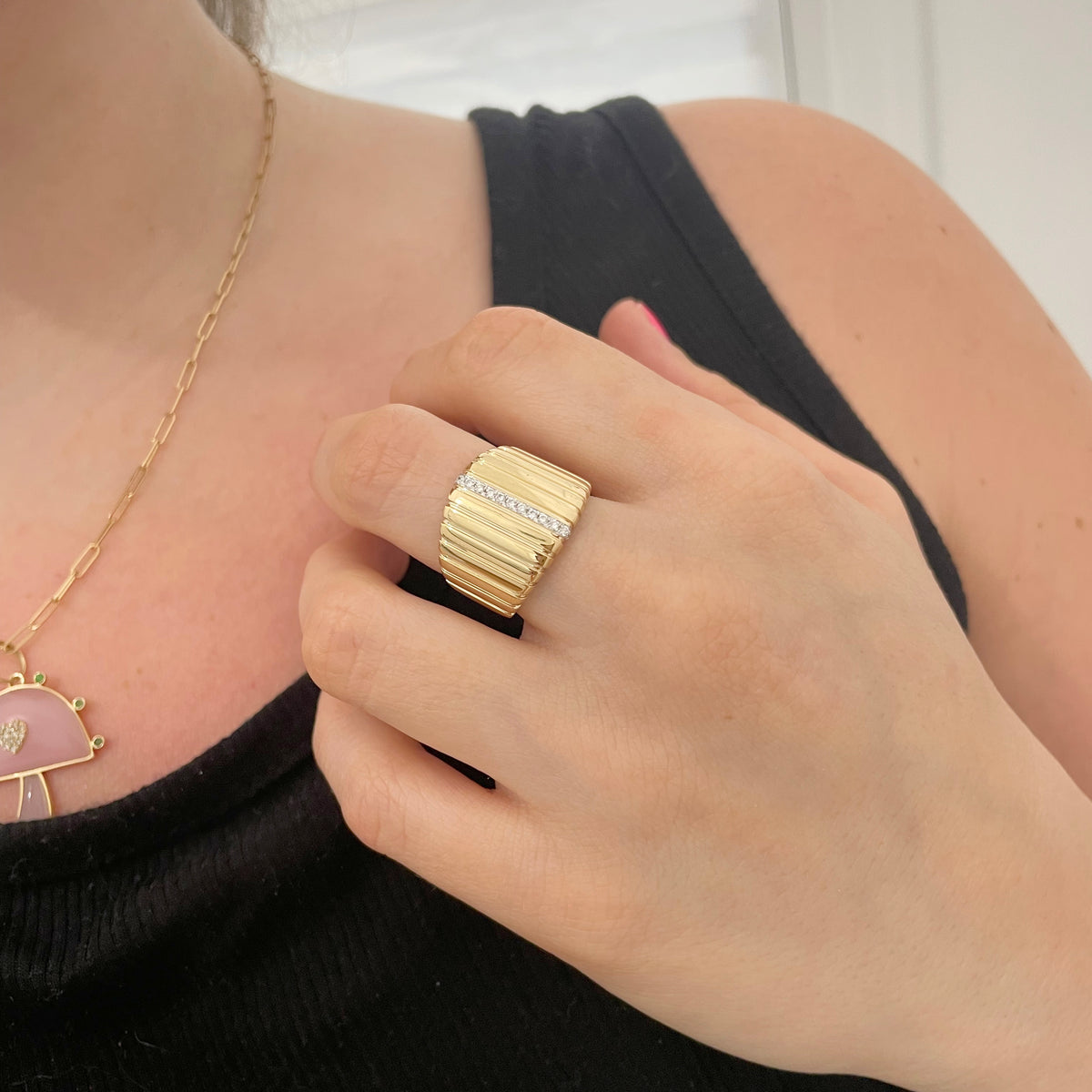 14K GOLD DIAMOND CALLIE RING – Jen K Online