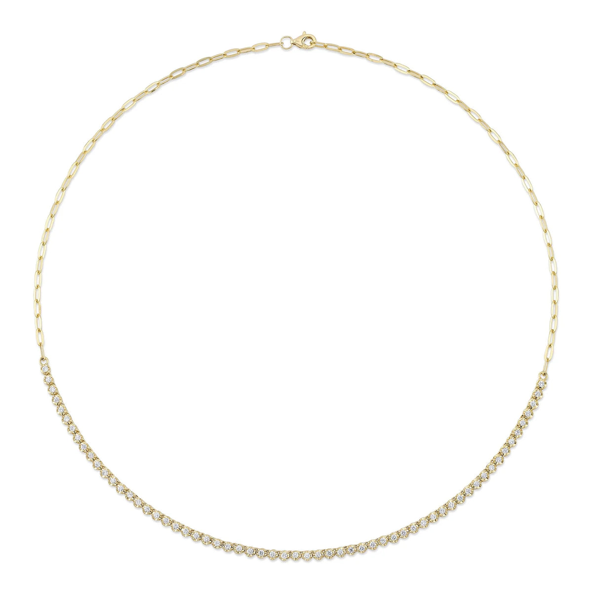 14K GOLD DIAMOND BAILEY NECKLACE – Jen K Online