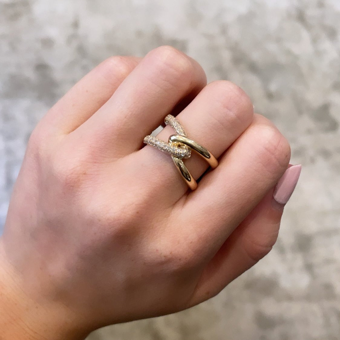 14K GOLD DIAMOND MONICA RING – Jen K Online